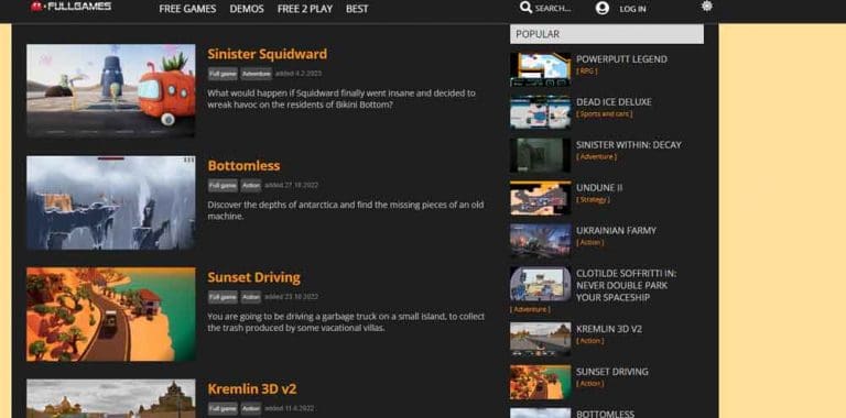 Télécharger des Jeux PC Gratuits Complet:20 Meilleurs Sites